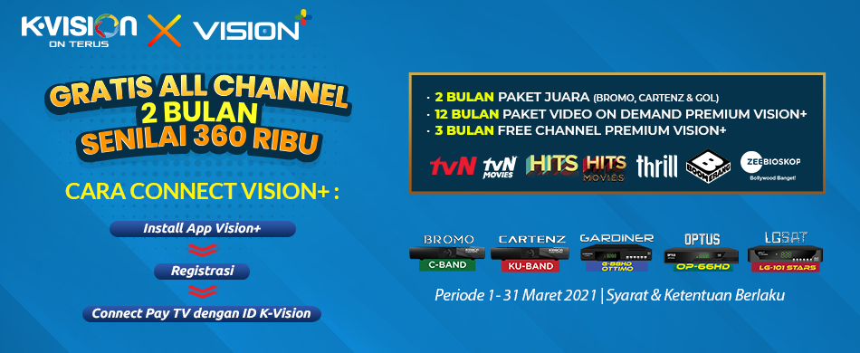 K-Vision merupakan TV satelit prabayar yang menjadi Licensed Satelit ...
