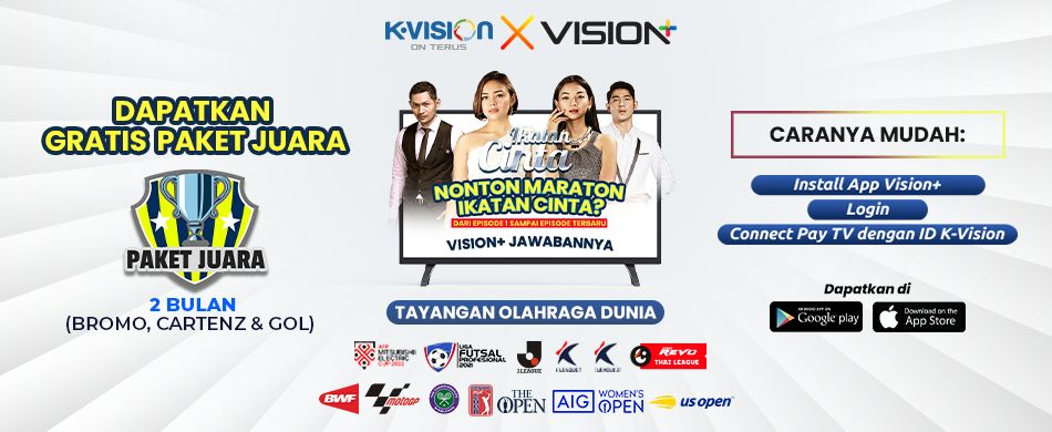 K-VISION X VISION+ GRATIS PAKET JUARA